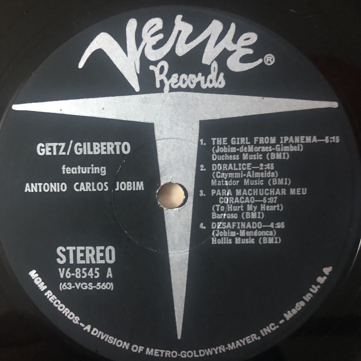 LP STAN GETZ JOAO GILBERTO feat. ANTONIO CARLOS JOBIM:GETZ/GILBERTO US ...