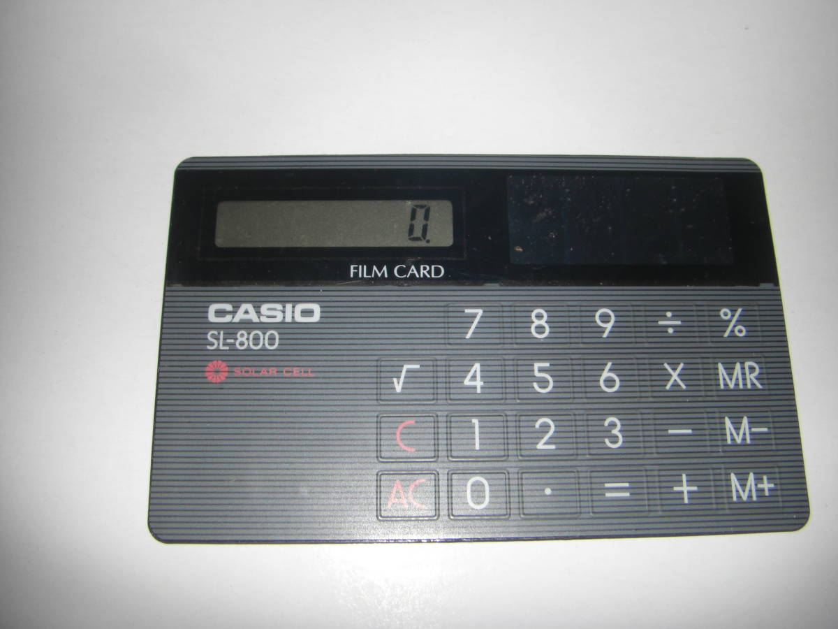 カシオ SL-800 CASIO カード型電卓 カード電卓 フィルムカード ソーラー 昭和(カシオ)｜売買されたオークション情報、yahooの ...