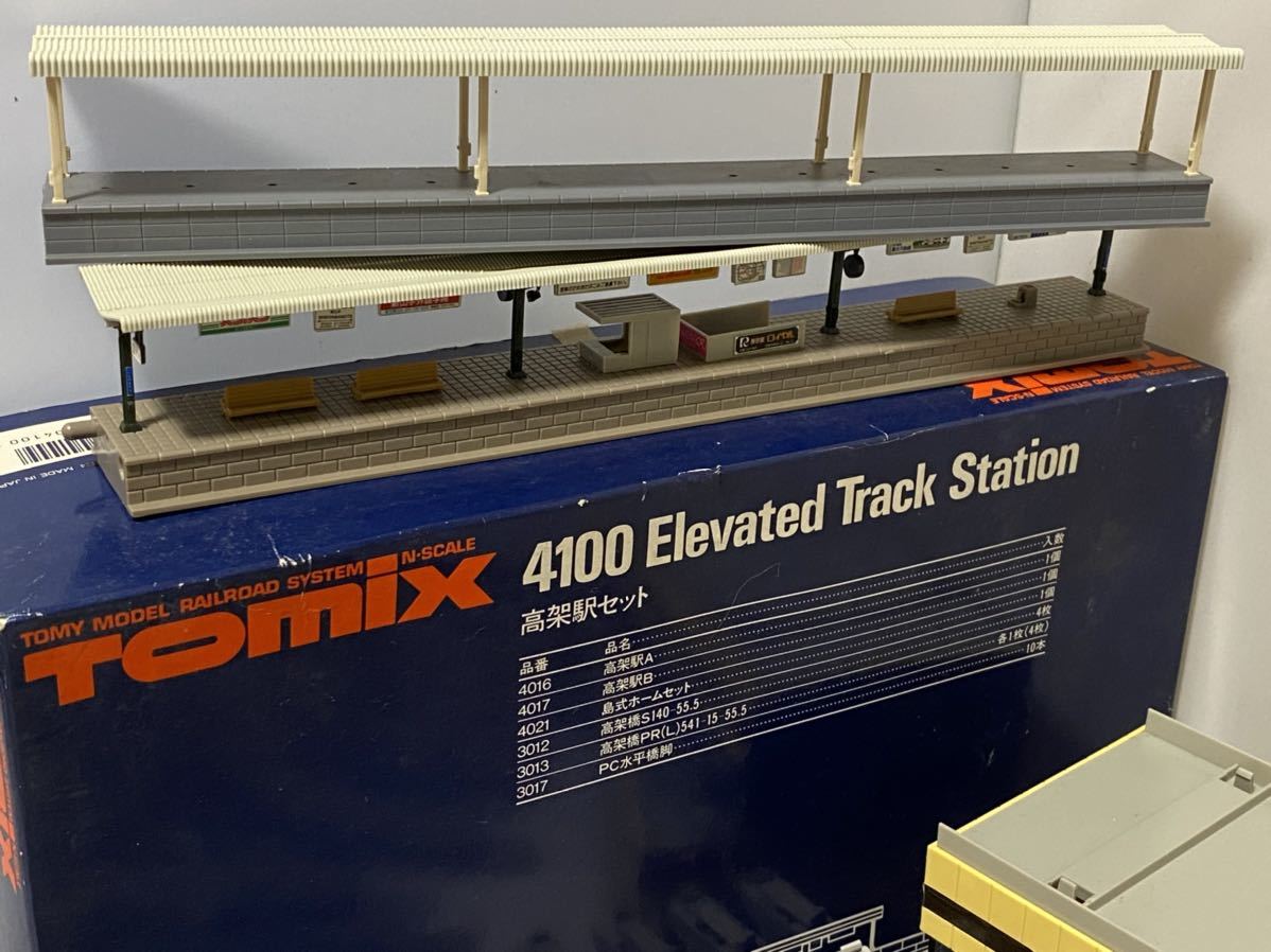 220531C ジャンク品 TOMIX Nゲージ 鉄道模型 ストラクチャー 4100 高架駅セット 配送方法 ヤフネコ宅急便80サイズ(その他 ...