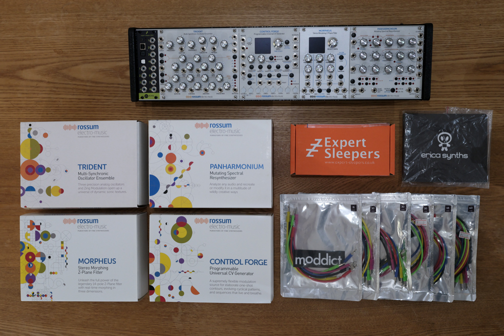 rossum ロッサム Trident/Morpheus/Panharmonium/Control Forge/expert sleepers es-8/最強ユーロラックセット(音源モジュール ...