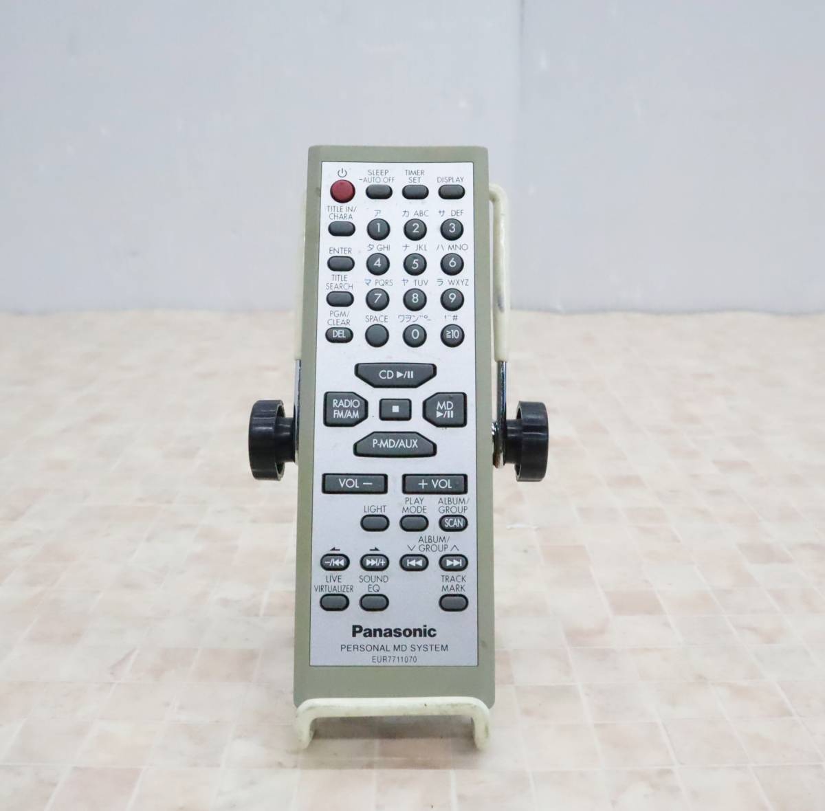 ∝｜オーディオリモコン｜Panasonic パナソニック EUR7711070｜赤外線確認済み MDコンポ用リモコン E4542(リモコン ...