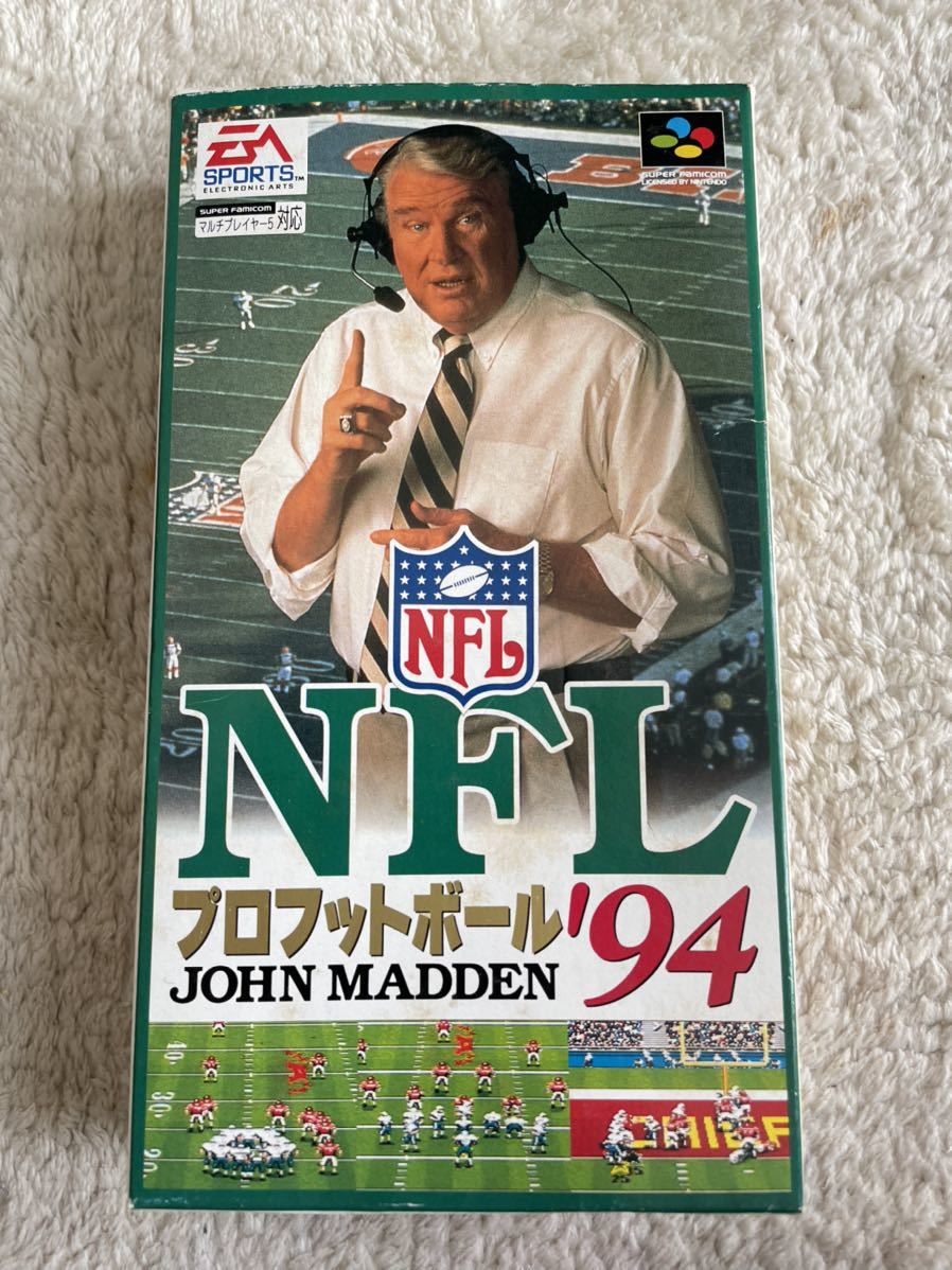 NFL プロフットボール’94 スーパーファミコンソフト SFC JOHN MADDEN 箱説明書付き ジョン マッデン NFL公認 EA(スポーツ、その他)｜売買されたオークション情報 ...
