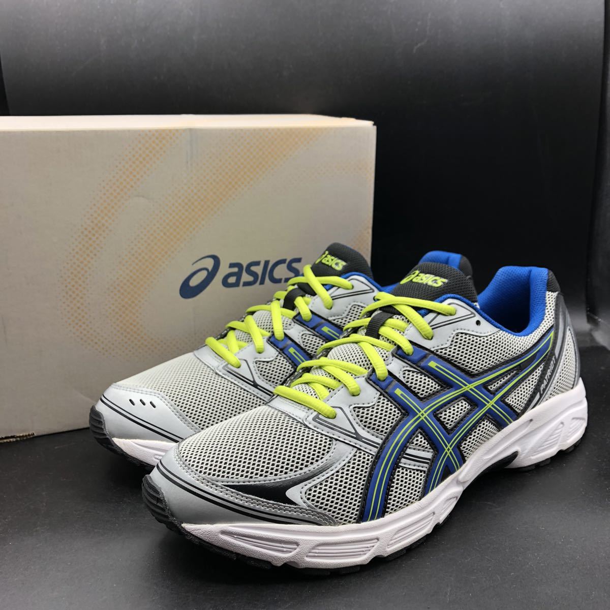 AA58 asics アシックス PATRIOT 6 パトリオット ランニングシューズ スニーカー メンズ 28.5cm グレー ブルー 靴 シューズ(28.5cm)｜売買されたオークション ...