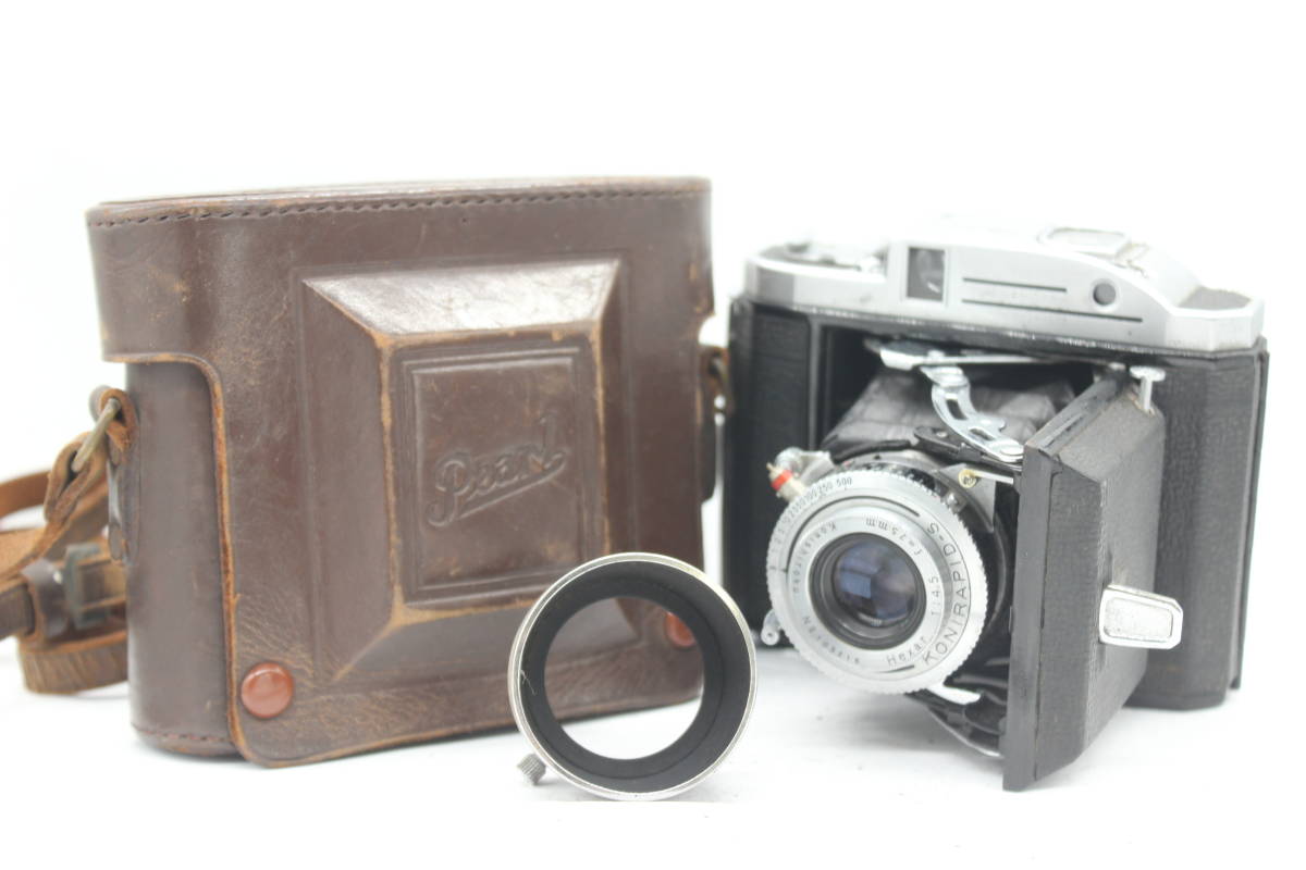 訳あり特価 パール Pearl II KONIRAPID-S Konishiroku Hexar 75mm F4.5 蛇腹カメラ M1114(マニュアルフォーカス)｜売買されたオークション情報 ...