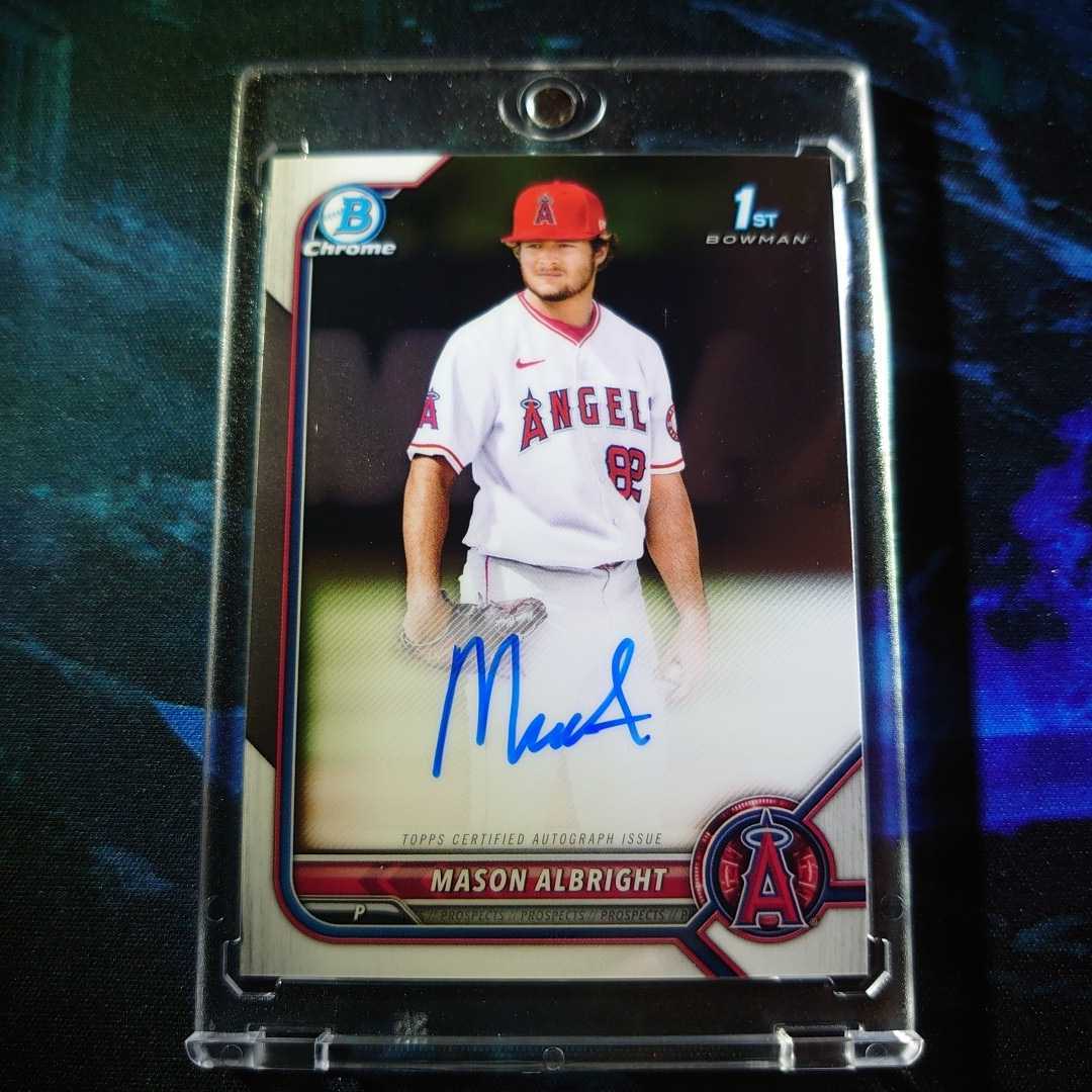 Topps BOWMAN 2022 エンゼルス MASON ALBRIGHT 直筆サイン 大谷翔平 チームメイト(Topps)｜売買された ...