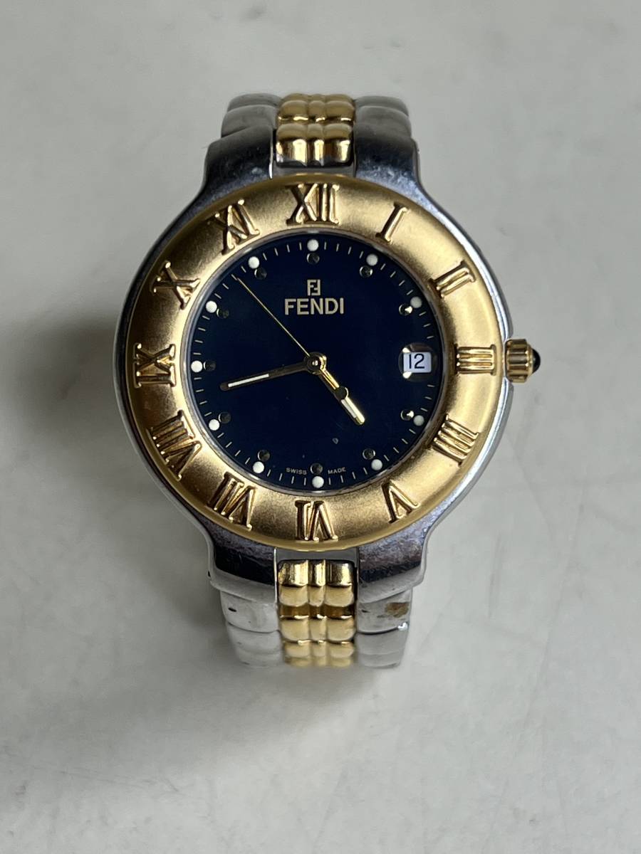 FENDI フェンディ クラシック ゴールドコンビ メンズ 白文字盤 900G 時計 アンティーク 現状品(フェンディ)｜売買された ...