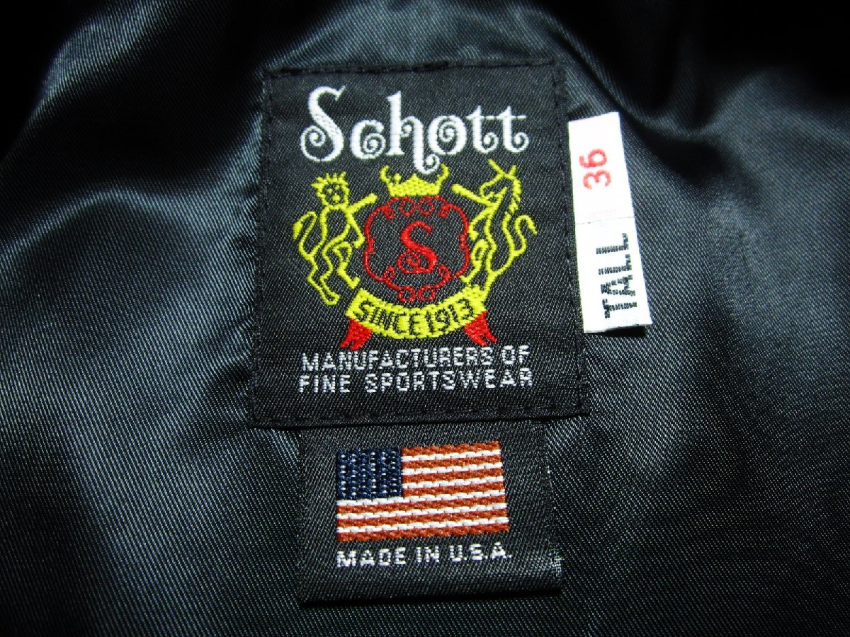 上野商会 別注 Schott ショット 513UST ワンスター レザー ダブル ライダース/36/タイトフィット/ブラック/USA/アメリカ/米国(ライダースジャケット)｜売買された ...