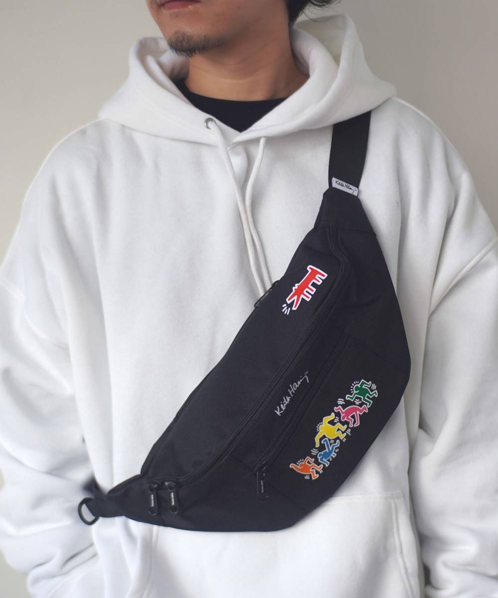 TE/Keith Haring キース ヘリング アートプリント ウエストバッグ ショルダー ブラック KHB-KH-2011(ウエストバッグ)｜売買されたオークション情報、yahooの商品 ...