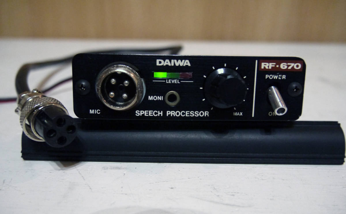 DAIWA SPEECH PROCESSOR RF-670 スピーチプロセッサー 変調アップ 強力 NASA4ピン仕様 28MHzAM Eスポ DX のジャンク扱い(アクセサリ)｜売買された ...