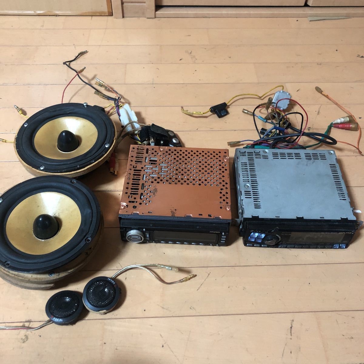 ALPINE cda-7873 addzest hx-d10 focal アンプレス CDプレーヤー セパレートスピーカー(アルパイン)｜売買 ...