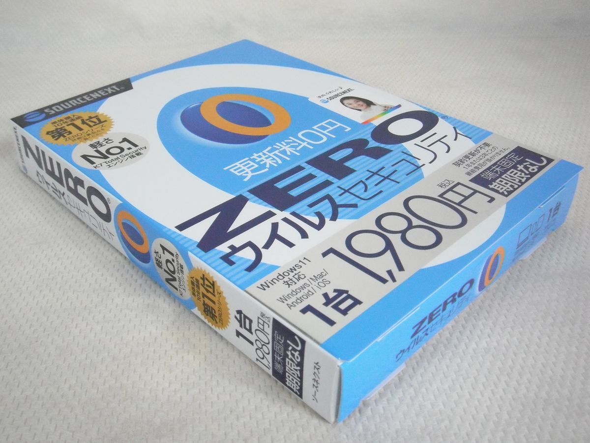 未 SOURCENEXTソースネクスト ZEROゼロ ウイルスセキュリティ1台用パッケージ版CD-ROM Windows Mac Android iOS シリアル番号のみ(セキュリティ)｜売買 ...