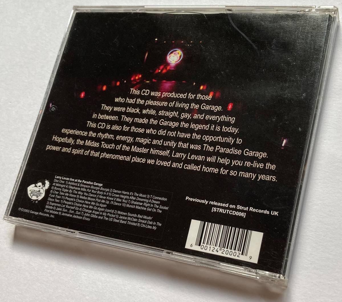 名作 2枚組 Mix CD Larry Levan / Live At The Legendary Paradise Garage Crown ...