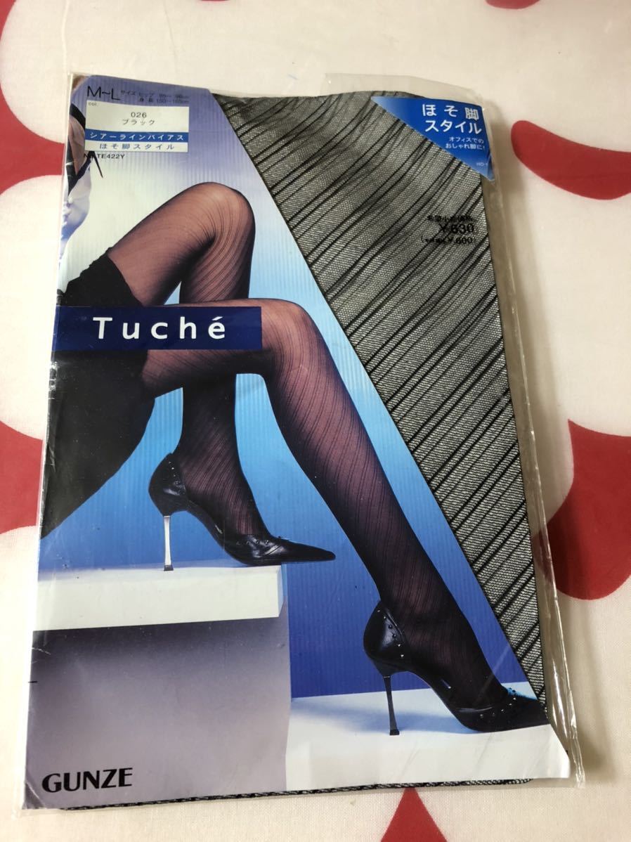 袋破れ gunze tuche シアーラインバイアス ブラック グンゼ パンティストッキング 柄(Mサイズ)｜売買されたオークション情報、yahooの商品情報をアーカイブ公開 - オークファン ...
