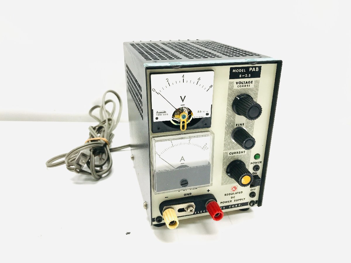 菊水電子/KIKUSUI 直流安定化電源 PAB8-2.5 EGULATED DC POWER SUPPLY RU8526(アマチュア無線 ...