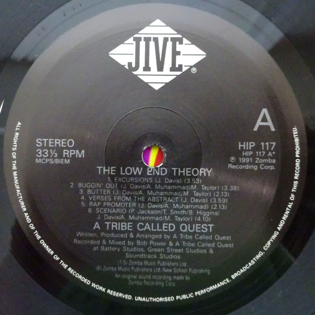 17105061; UK盤/ATCQ 作 A Tribe Called Quest / The Low End Theory(ラップ、ヒップ ...