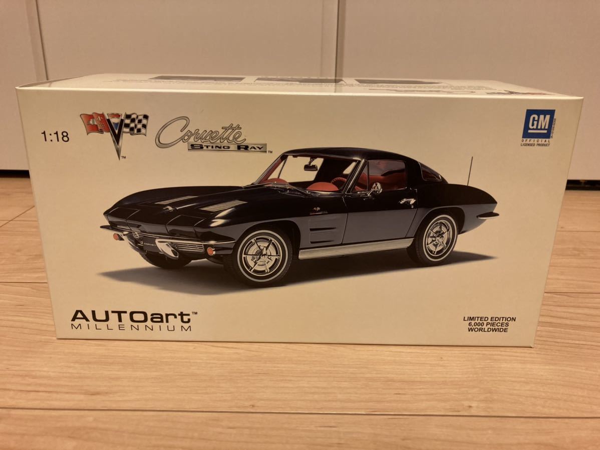 1/18 オートアート AUTOart シボレー コルベットスティングレイ C2 クーペ ネイビー(乗用車)｜売買されたオークション情報 ...
