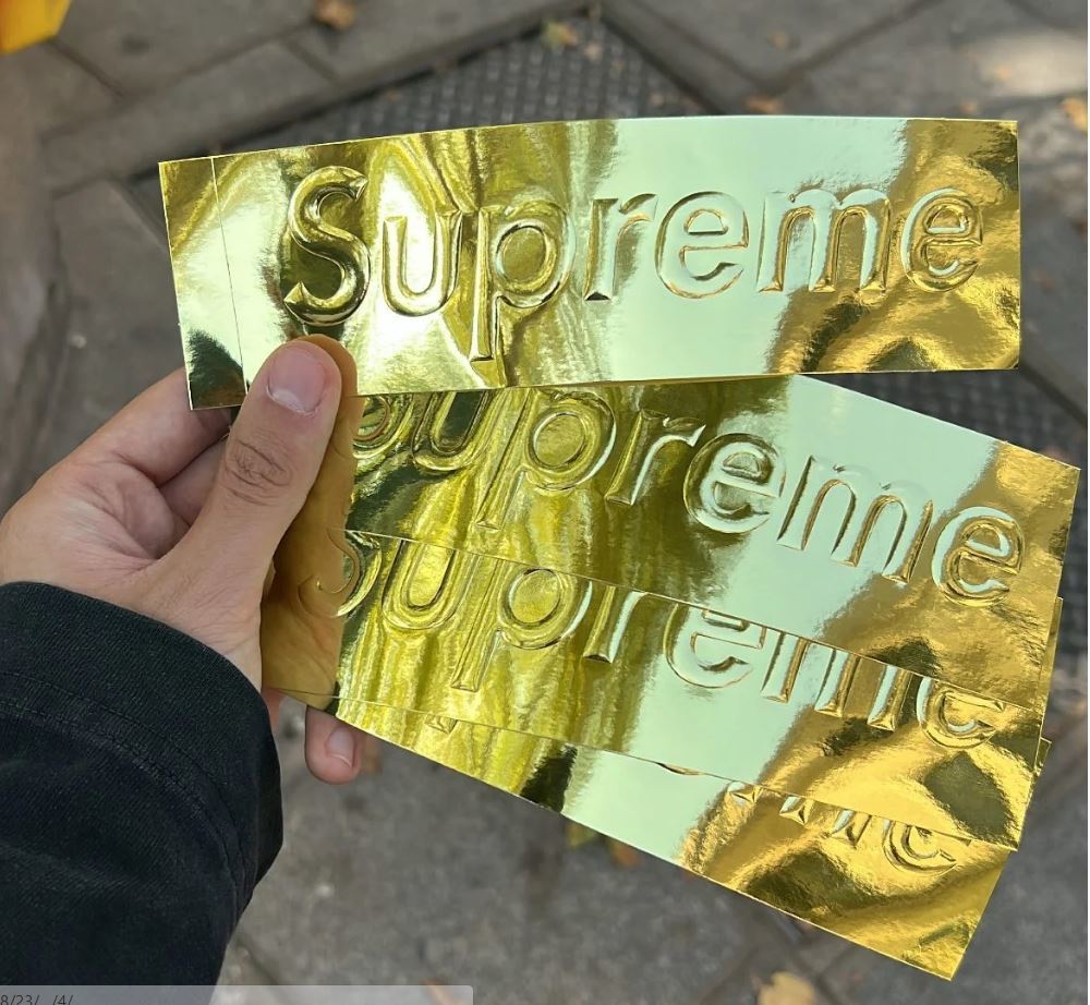 Supreme 22AW Gold Box Logo Sticker シュプリーム ボックスロゴ ステッカー ゴールド ボゴ 複数購入可能 ...