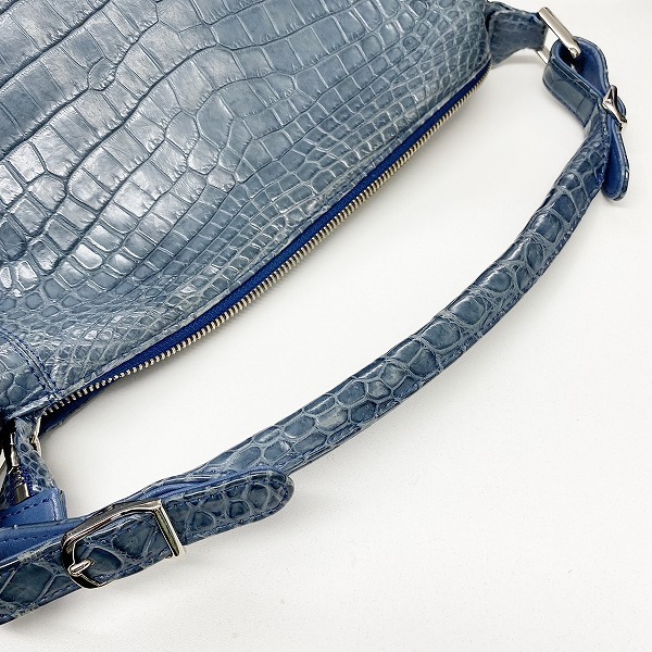 #anb 武知 タケチ Takechi ショルダーバッグ 青系 クロコダイル 2WAY 斜めがけ 肩がけ ポーチ付き レディース 711526(クロコダイル)｜売買されたオークション情報 ...