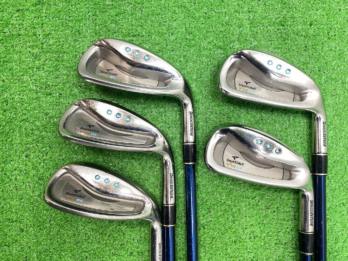 09045 レディース BRIDGESTONE Tourstage ツアーステージ VIQ CL アイアン 6I 7I 9I P S 計5本 ...