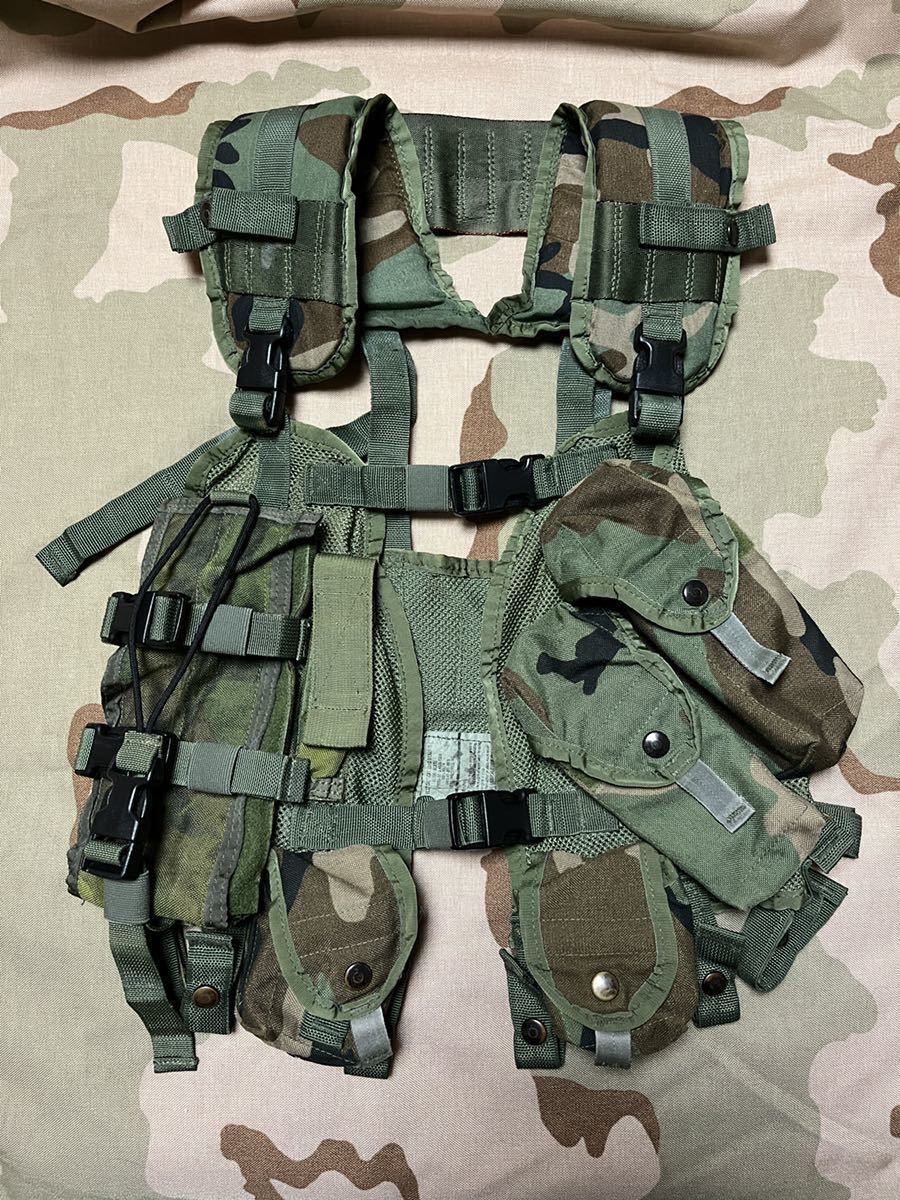 官給品カスタム TLBV ベスト タクティカルベスト ウッドランド AWS PJ CCT Eagle SOE BHI LBT チェストリグ ...