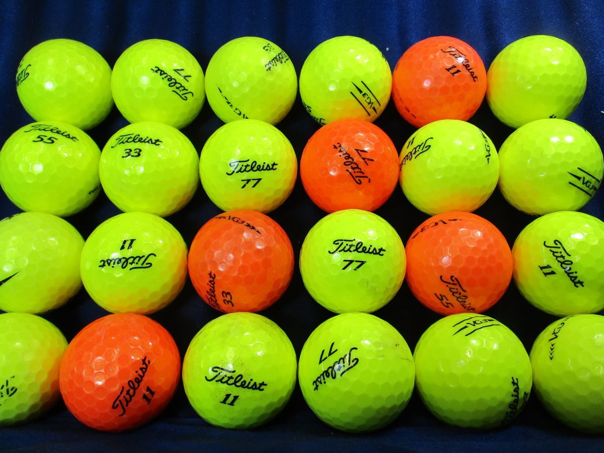 4193 お徳用 タイトリスト Titleist VG3 レインボーカラー イエロー/オレンジ 24個(20個～)｜売買されたオークション情報、yahooの商品情報をアーカイブ公開 ...