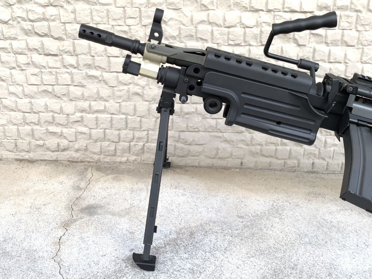 Classic Army FN M249 Mk2 MINIMI ミニミ 軽機関銃 電動ガン 作動OK 内部長製品 作動快調 CA クラシック ...