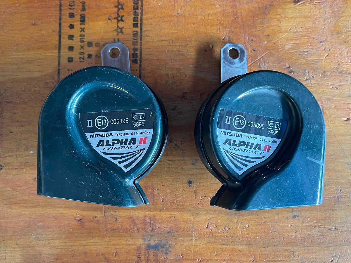 Mitsuba ミツバ ALPHA Ⅱ COMPACT アルファ HORN ホーン 480Hz 400Hz(社外品)｜売買されたオークション ...