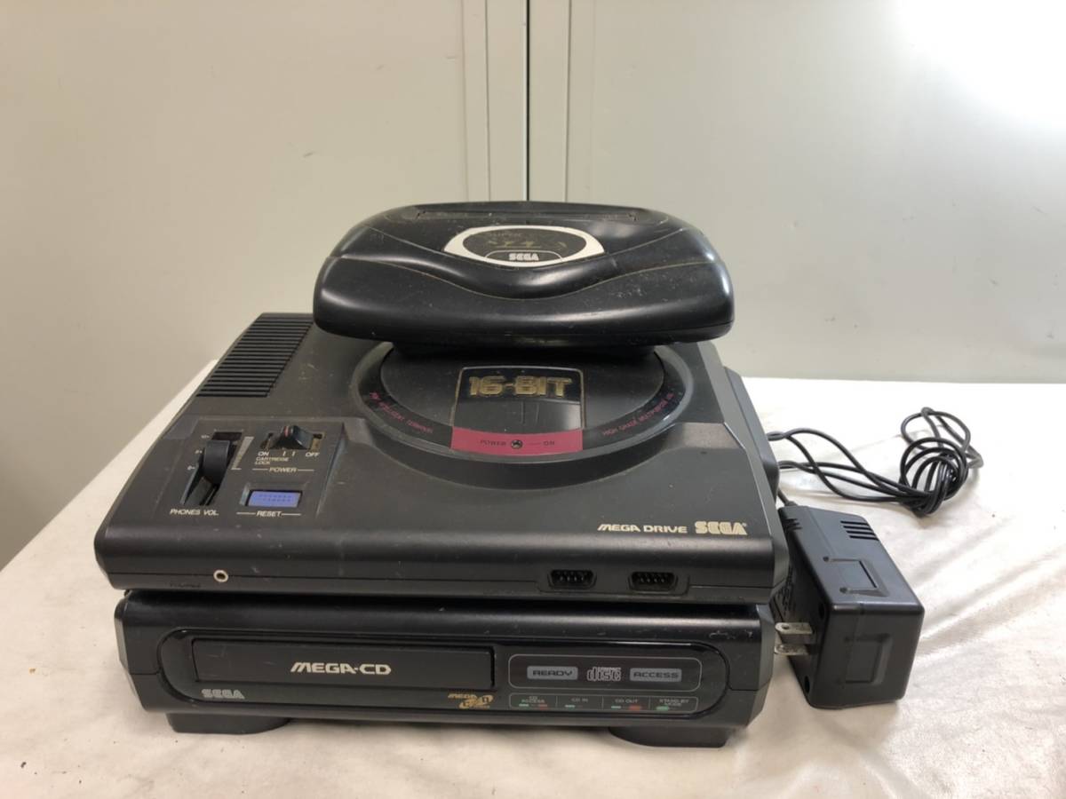 168 SEGA セガ MEGA-CD メガCD HAA-2910 メガドライブ スーパー32X HMA-2400 16BIT セット 現状品 ...