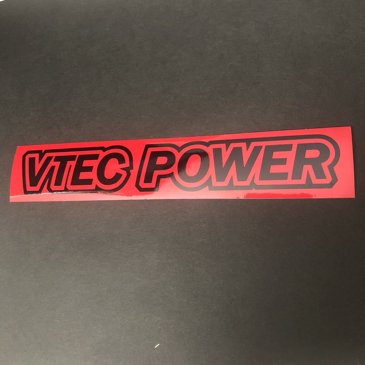 VTEC POWER ステッカー 縦3cm横19cm USDM JDM ホンダ ブイテック EK9 EG6 EK4 DC2 DC5 AP1 ...