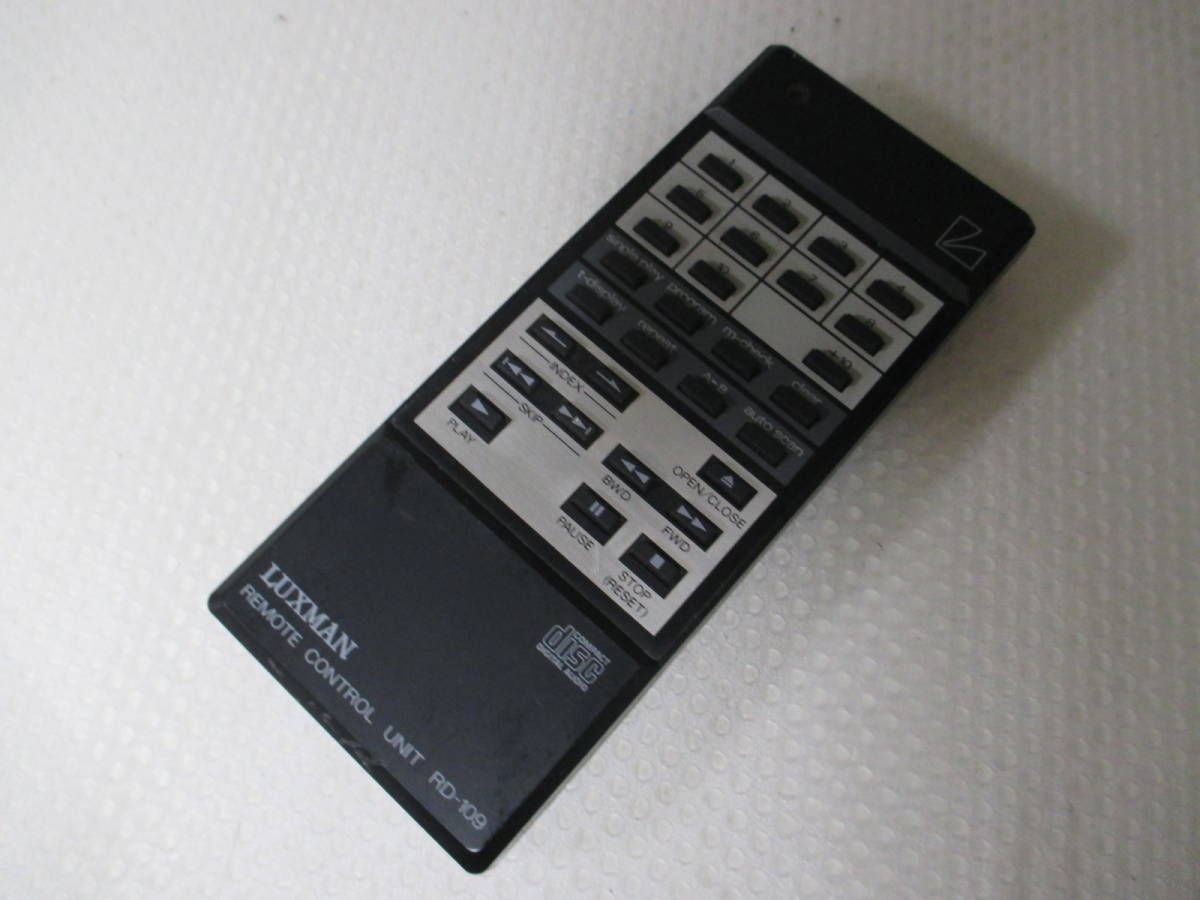 送料385円 LUXMAN CD リモコン RD-109(リモコン)｜売買されたオークション情報、yahooの商品情報をアーカイブ公開 ...