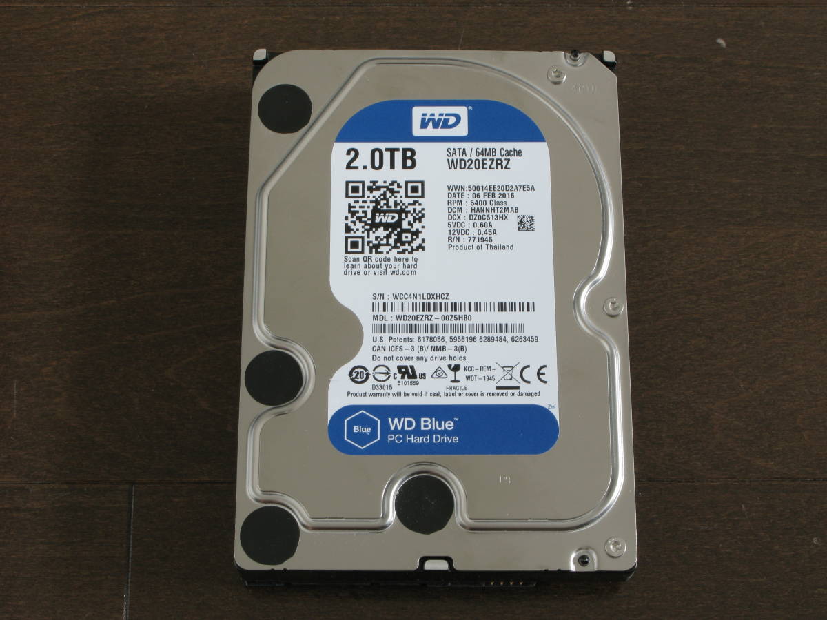 WD Blue 2TB HDD(2TB～)｜売買されたオークション情報、yahooの商品情報をアーカイブ公開 - オークファン（aucfan.com）