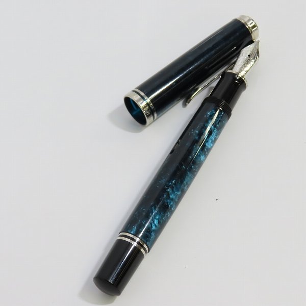 PELIKAN/ペリカン SOUVERAN/スーベレーン M805 オーシャンスワール 万年筆 18C-750/EF /LPL(ペリカン)｜売買されたオークション情報、yahooの商品情報を ...