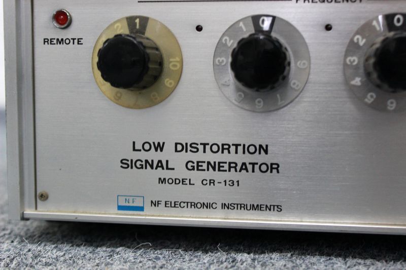 P5599 ジャンク NF CR-131 発振器 LOW DISTORTION SIGNAL GENERATOR(その他)｜売買された ...