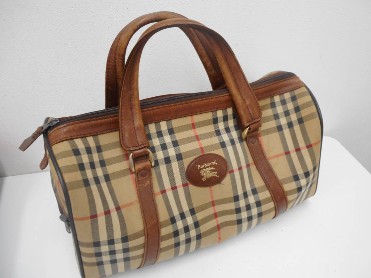Burberrys バーバリー ボストンバック ノバチェック柄(ボストンバッグ)｜売買されたオークション情報、yahooの商品情報をアーカイブ公開 - オークファン（aucfan.com）