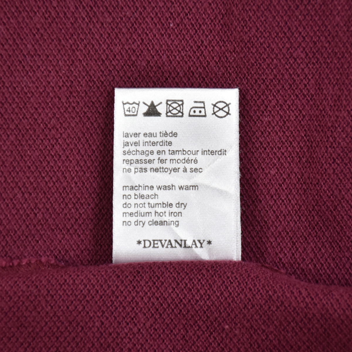 送料300円│LACOSTE ラコステ DEVANLAY フランス製 5191L 長袖 ポロシャツ ボルドー メンズ 5(5)｜売買された ...