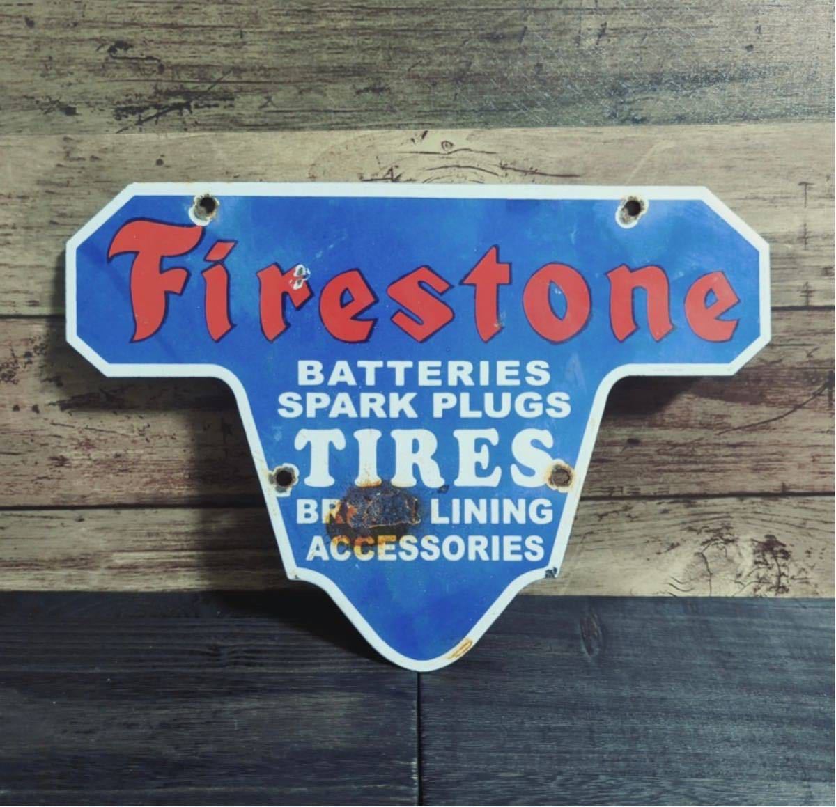1円スタート ビンテージ Firestone 看板 1930's ファイヤ－スト－ン アンティーク アメリカ USA 世田谷ベース(看板)｜売買されたオークション情報、yahooの商品情報を ...