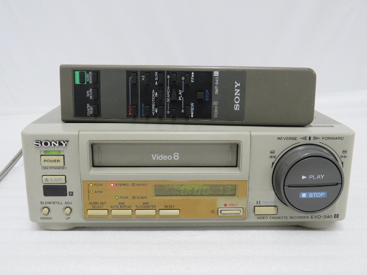 80 SONY ソニー ビデオデッキ EVO-540 video8 1012-655(プロ用、業務用)｜売買されたオークション情報、yahooの商品情報をアーカイブ公開 - オークファン ...