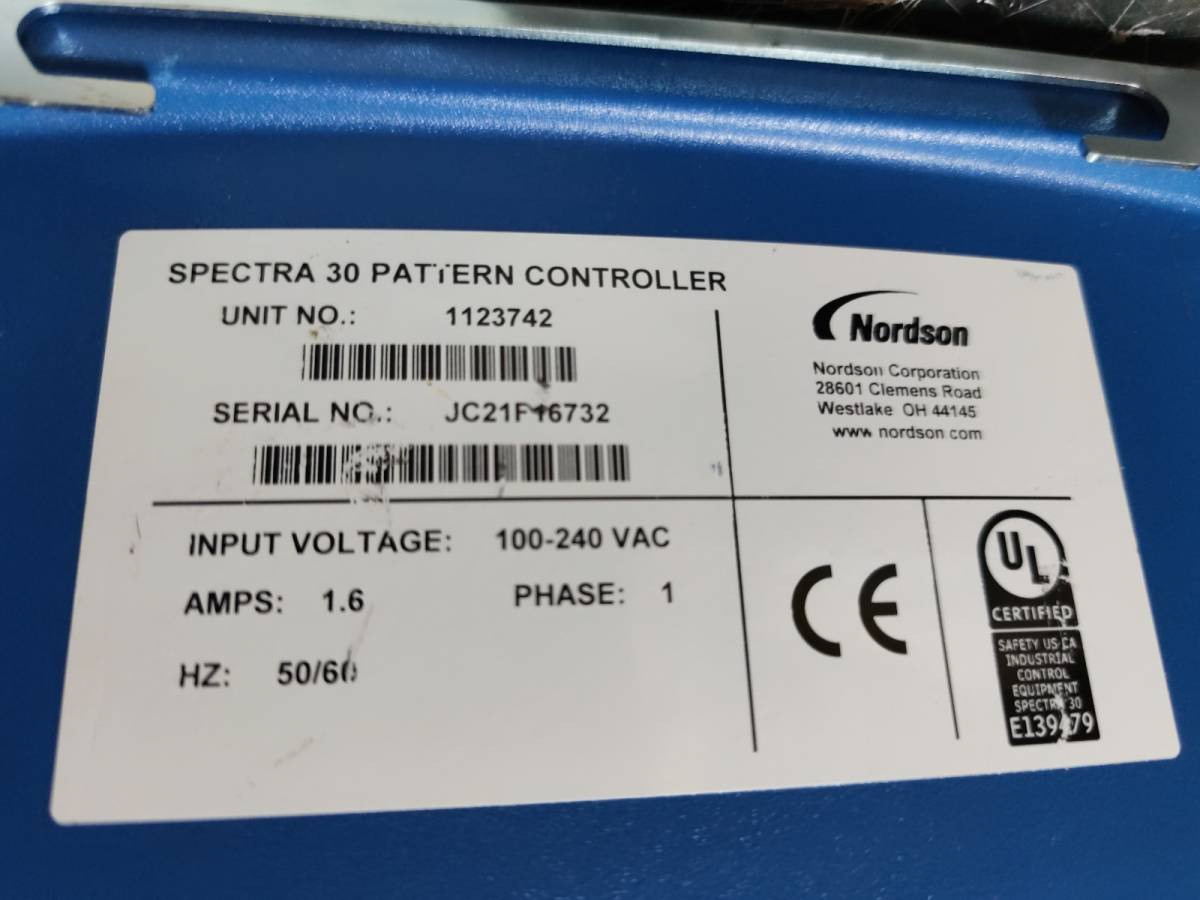 NORDSON SPECTRA 30 ノードソン スペクトル パターンコントローラ 1123742 PATTERN CONTROLLER(電材 ...