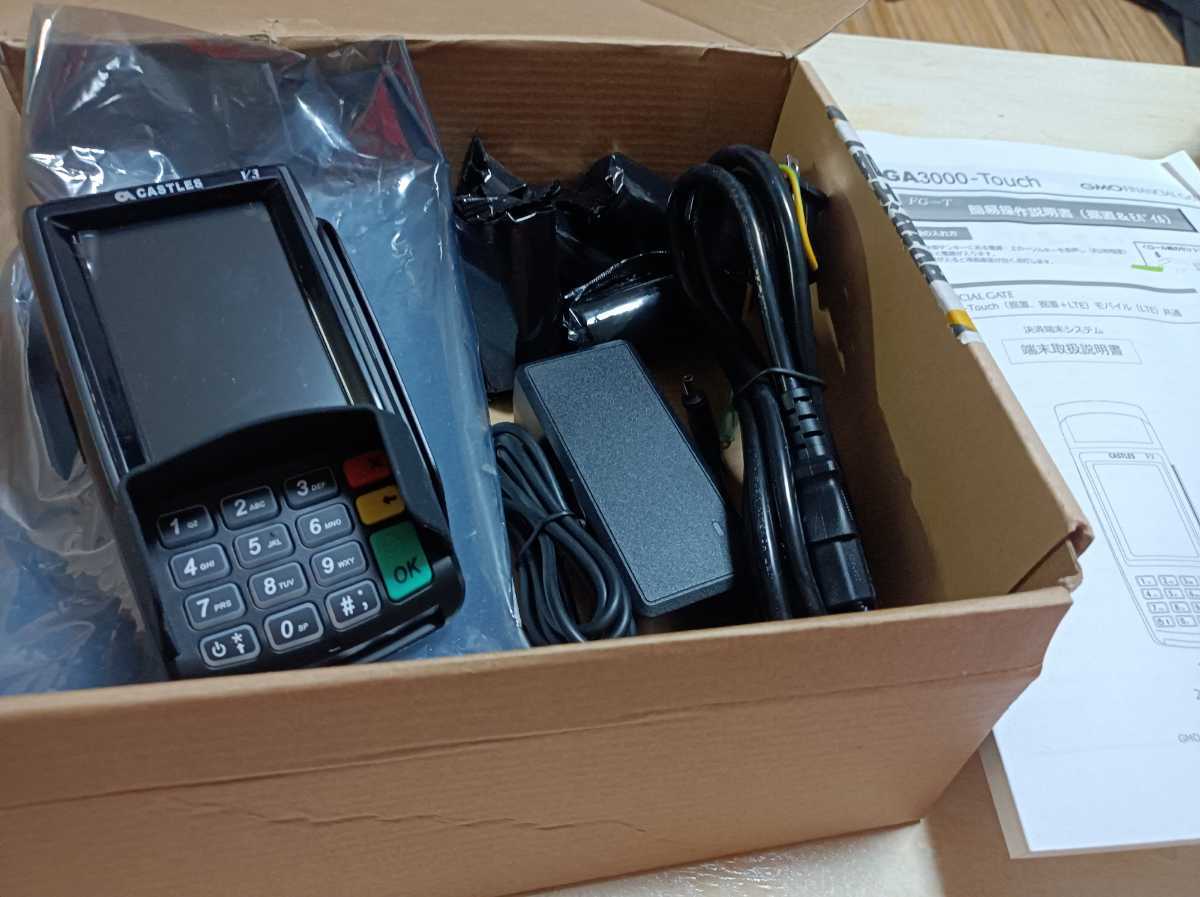 2510004 GMO FINANCIAL GATE / VEGA3000-Touch 品 キャッシュレス決済端末システム CASTLES ...