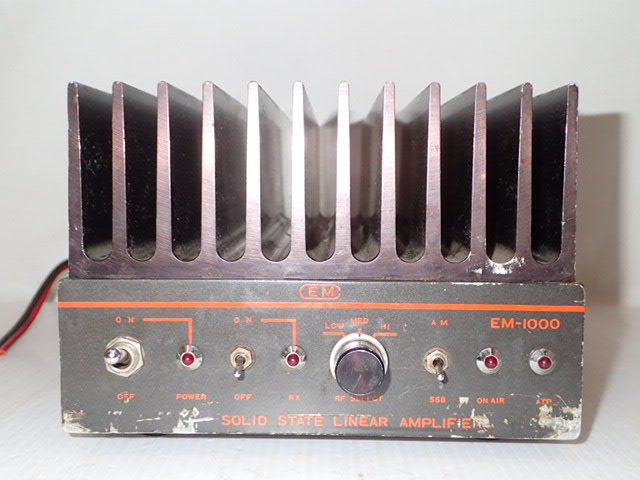 m1160 / リニアアンプ SOLID STATE LINEAR AMPLIFIER EM-1000 CB無線 アマチュア無線 現状品 動作 ...