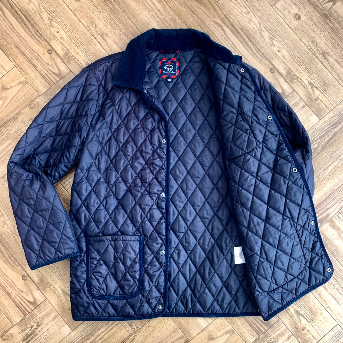 B02 ブルックスブラザーズ BrooksBrothers 中綿入り ダイヤキルティング テーラード ジャケット ブルゾン Lサイズ 紺色 ネイビー 秋冬(Lサイズ)｜売買されたオークション ...