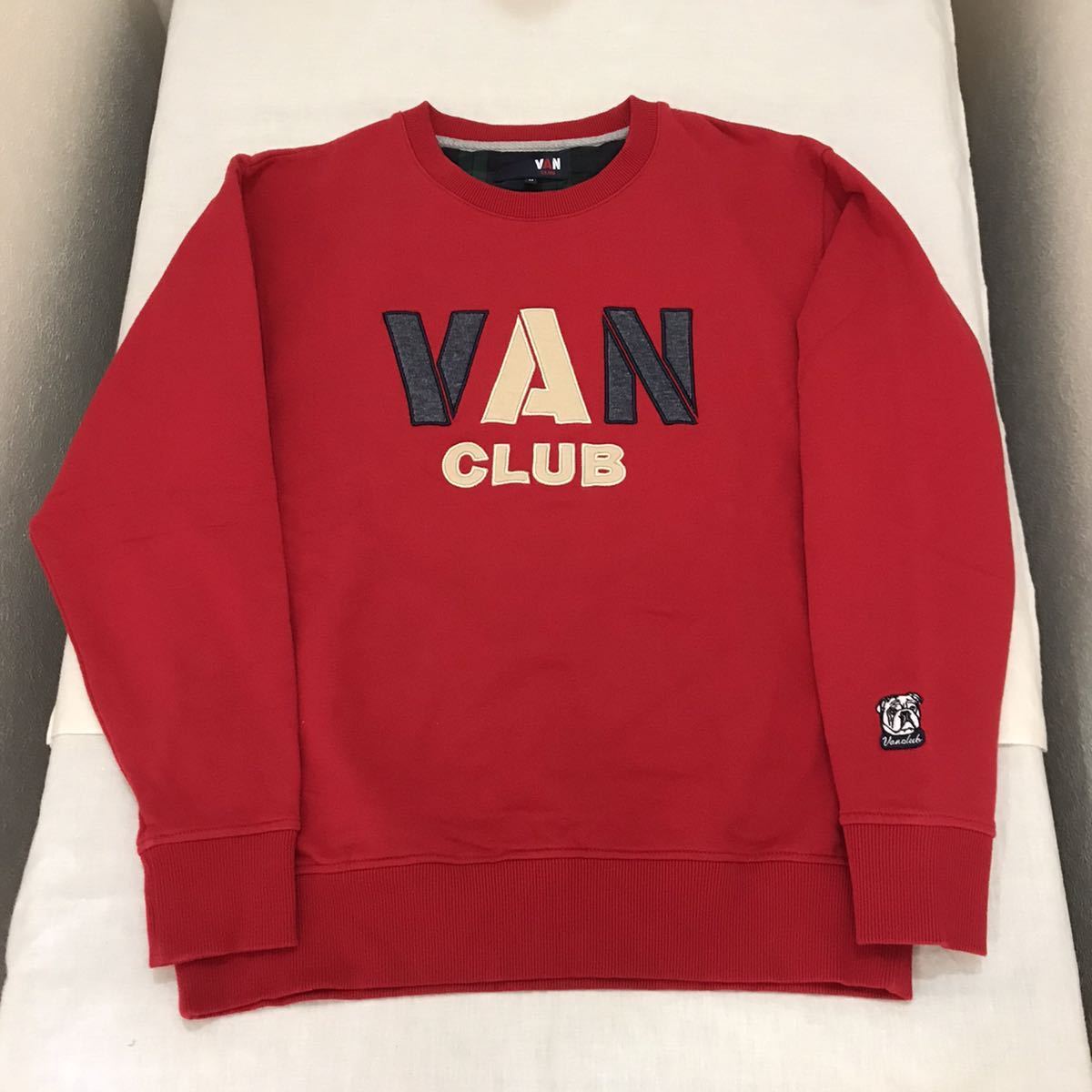 VAN CLUB ヴァンクラブ スウェット トレーナー メンズ men's 刺繍 レッド red 赤 あか 上 長袖 vanclub シャツ 裏起毛トレーナー 裏起毛(Mサイズ)｜売買された ...