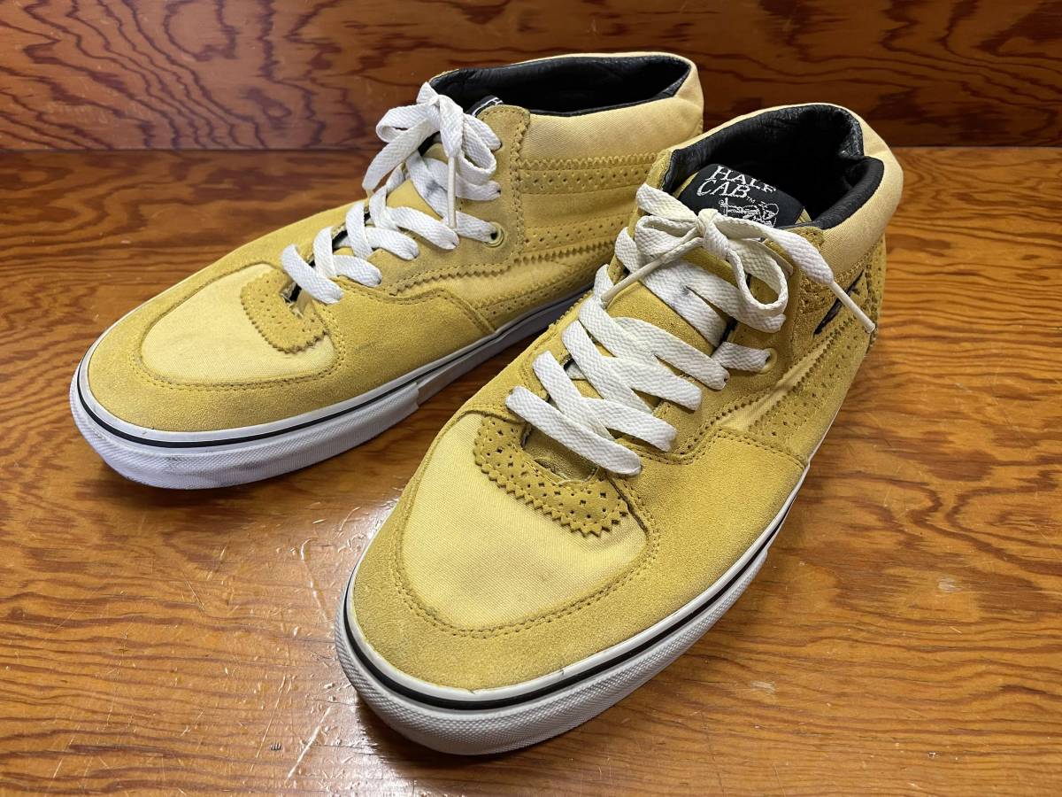 SUPREME × VANS/シュプリーム×バンズ HALF CAB Diamond Cut size10ハーフ YELLOW ハーフキャッブ ...