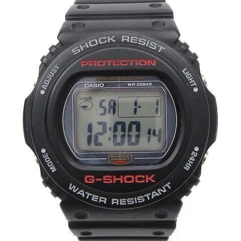 カシオジーショック CASIO G-SHOCK 腕時計 デジタル タフソーラー G-5700 ラウンドフェイス 黒 ブラック SM0 メンズ ...