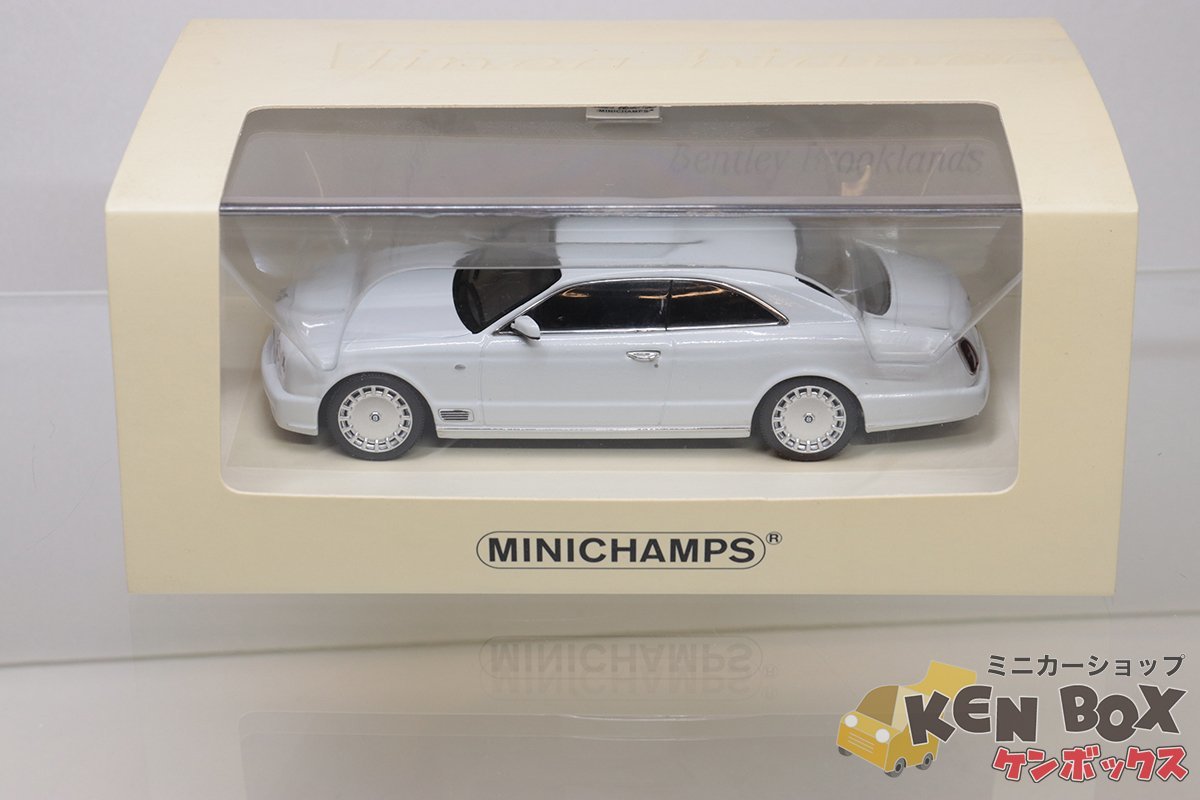S=1/43 2008台限定 MINICHAMPS ミニチャンプス 436 139621 BENTLEY ベントレー BROOKLANDS ブルックランズ 2007 白 中国製 現状渡し(乗用 ...
