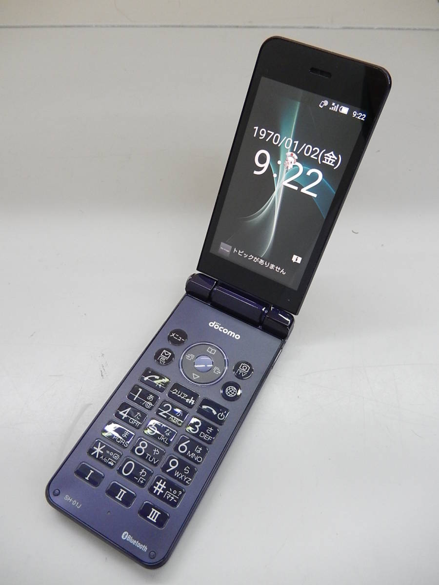 SHARP SH-01J Blue Black docomo 携帯電話 AQUOS ケータイ(携帯電話)｜売買されたオークション情報 ...