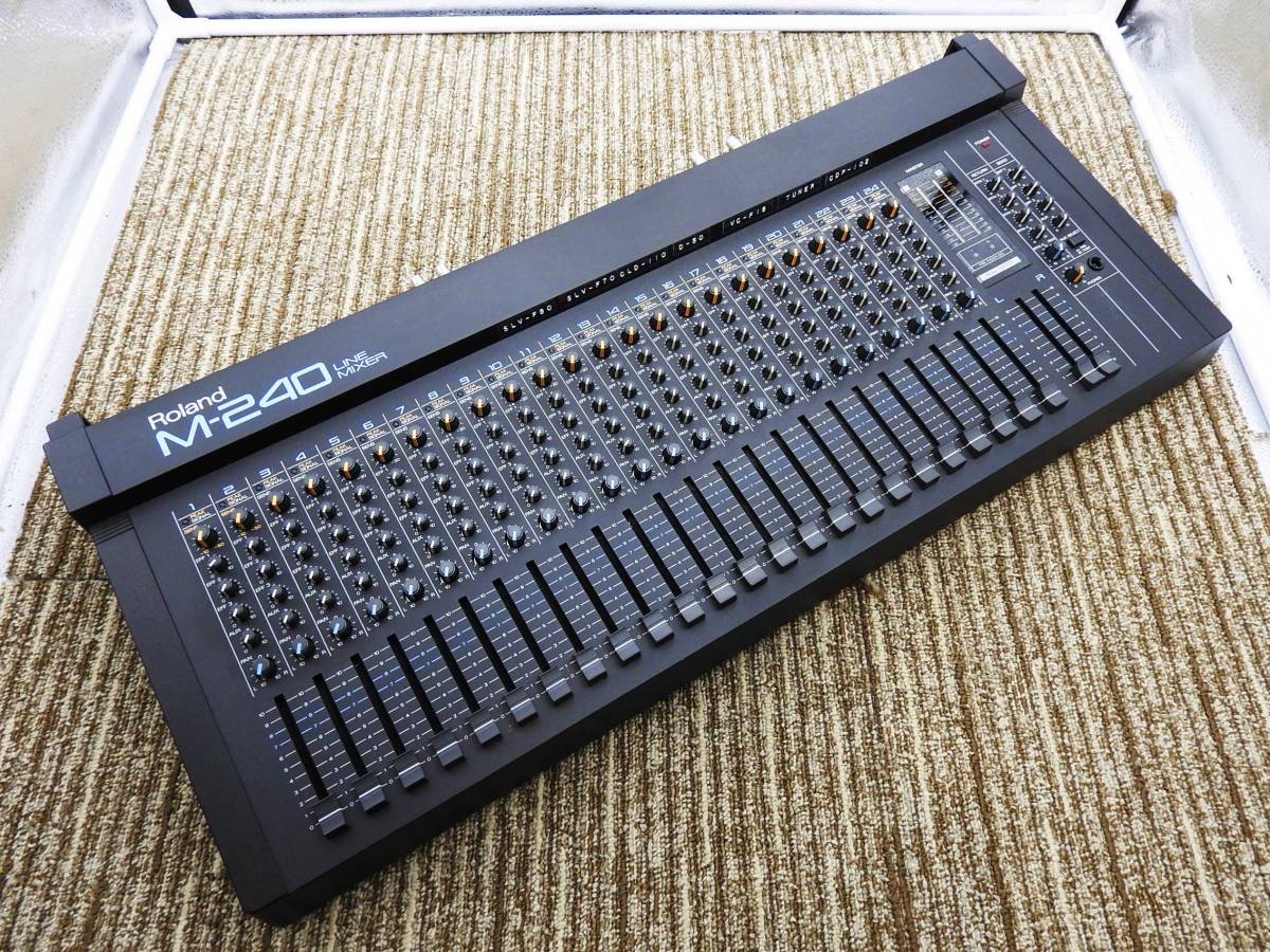 ROLAND ローランド 24ch ライン ミキサー M-240 LINE MIXER 動作未点検 現状お渡し品 管理№S504(ミキサー ...