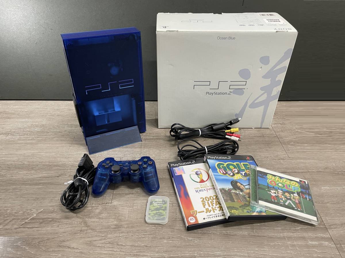 PS2 プレイステーション2 SCPH-37000 オーシャンブルー 状態良好 ほぼ完品 本体 コントローラー PlayStation2 0058(本体)｜売買されたオークション情報 ...
