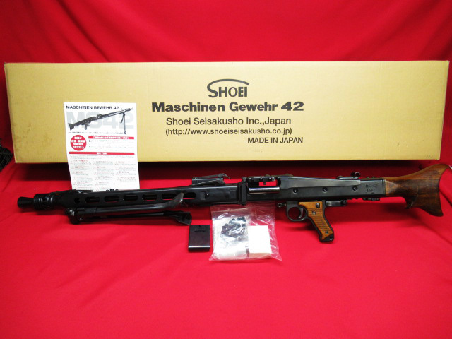 SHOEI ショウエイ MG42 外部ソース式 ガスガン MASCHINEN GEWEHR 42 ダミーカート スペアパーツ付属 ジャンク品 ...