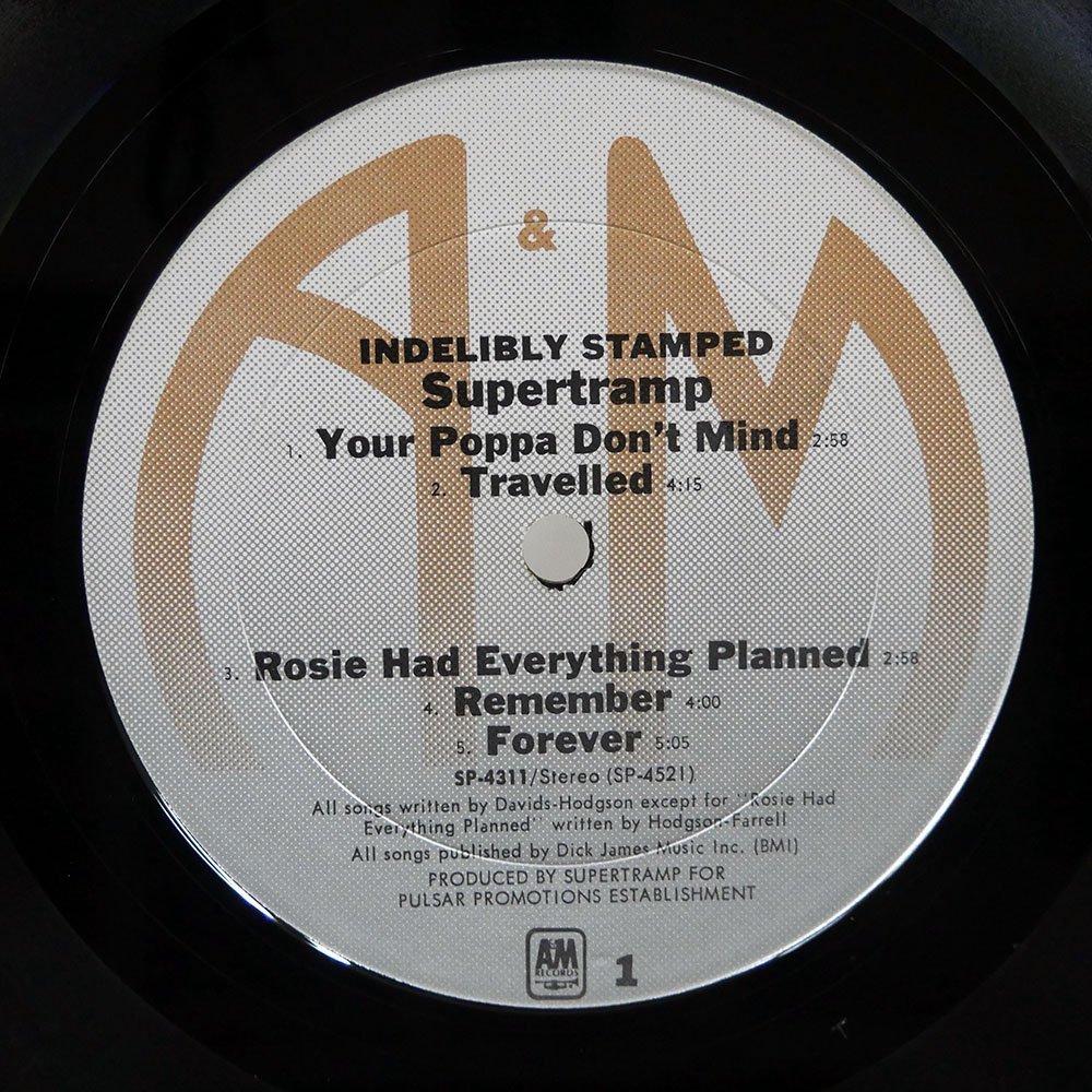 米 SUPERTRAMP/INDELIBLY STAMPED/A&M SP-4311(その他)｜売買されたオークション情報、yahooの商品 ...